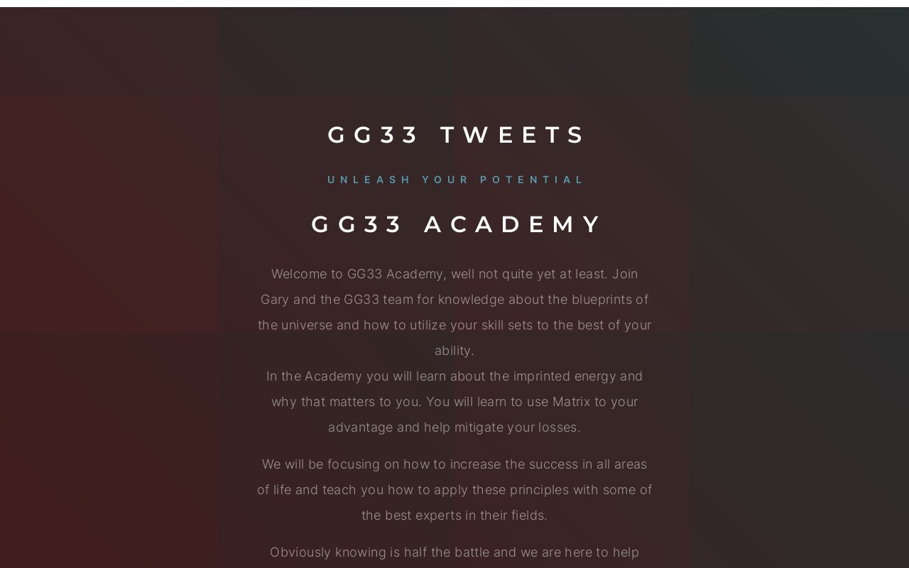 GG33 Tweets